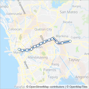LRT 2 Route: Schedules, Stops & Maps - Recto (Updated)