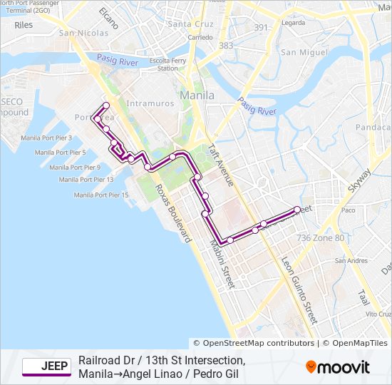 jeep Route: Schedules, Stops & Maps - Railroad Dr / 13th St ...