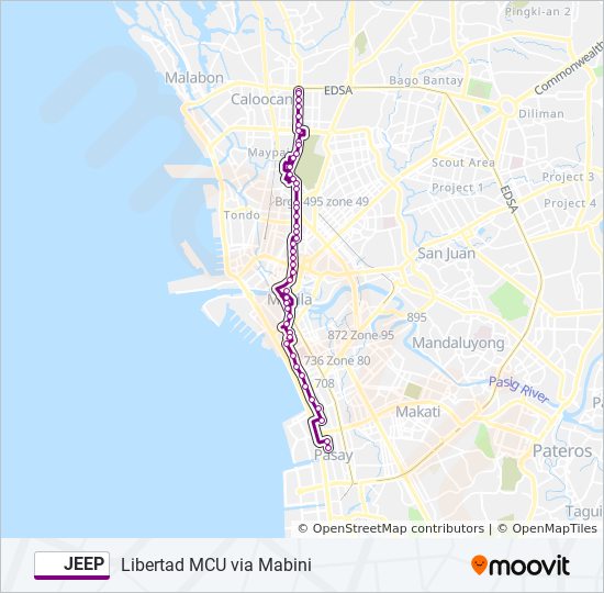 jeep Route: Schedules, Stops & Maps - F.B. Harrison St / Williams ...