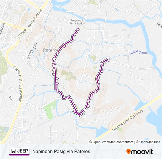 jeep Route: Schedules, Stops & Maps - M. Almeda, Pateros, Manila‎→F ...