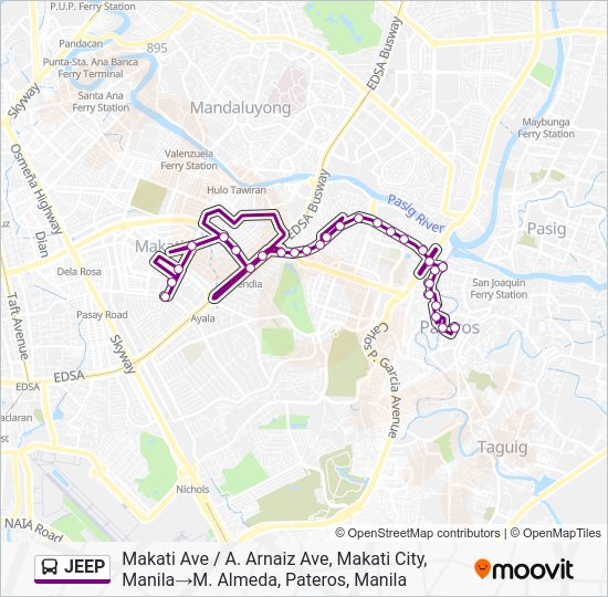 JEEP Route: Schedules, Stops & Maps - Makati Ave / A. Arnaiz Ave ...