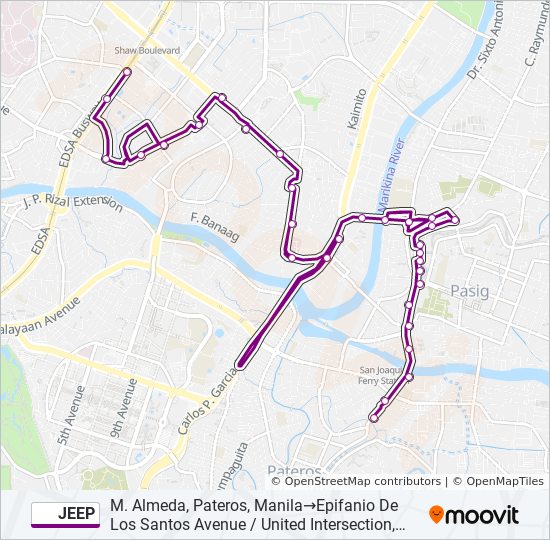 jeep Route: Schedules, Stops & Maps - M. Almeda, Pateros, Manila‎→ ...