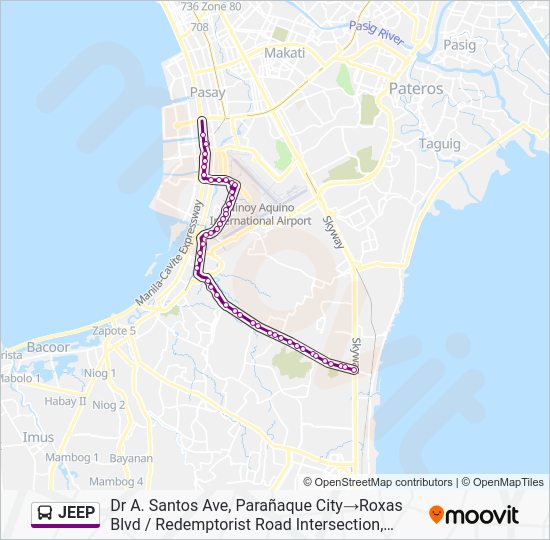 jeep Route: Schedules, Stops & Maps - Dr A. Santos Ave, Parañaque City ...