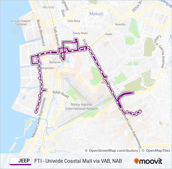jeep Route: Schedules, Stops & Maps - Diosdado Macapagal Blvd / Pacific ...