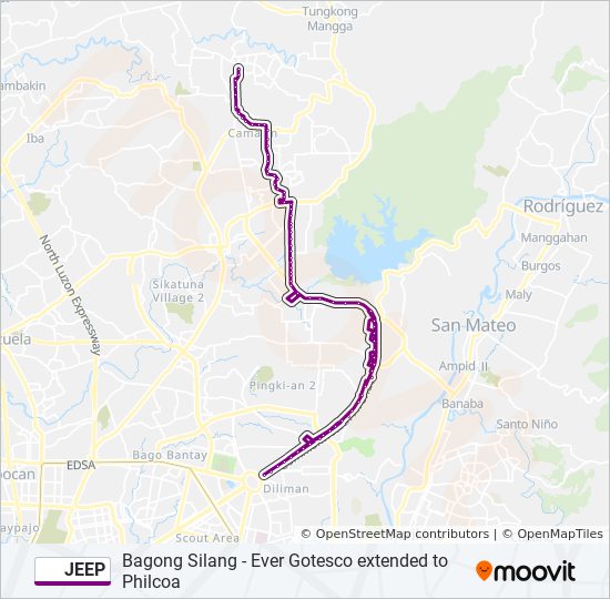 jeep Route: Schedules, Stops & Maps - Philippine Coconut Authority ...