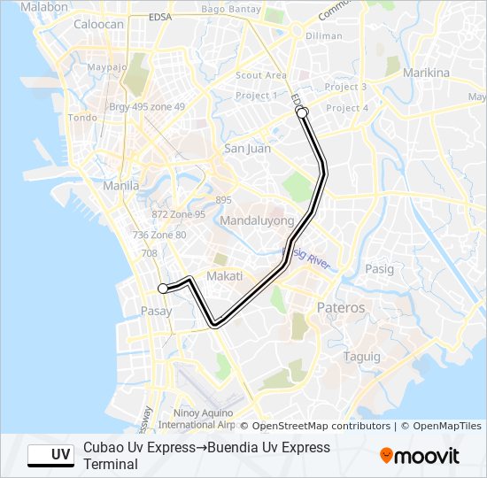 uv Route: Schedules, Stops & Maps - Cubao Uv Express‎→Buendia Uv ...