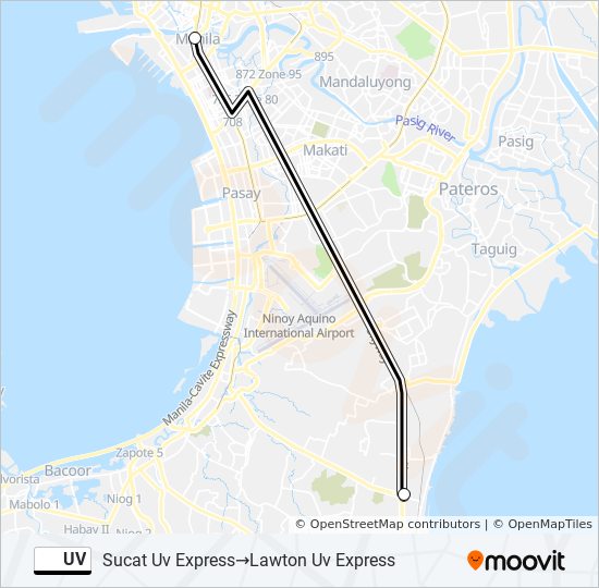 uv Route: Schedules, Stops & Maps - Sucat Uv Express‎→Lawton Uv Express ...