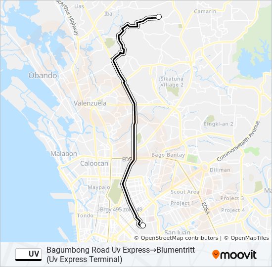 uv Route: Schedules, Stops & Maps - Bagumbong Road Uv Express‎→ ...