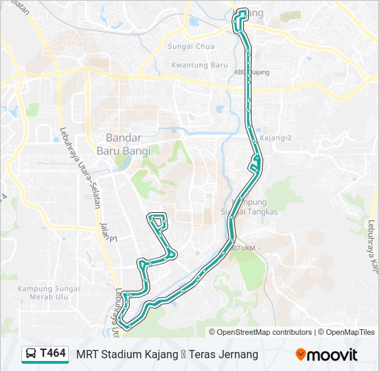 T464 Route: Schedules, Stops & Maps - MRT Stadium Kajang ↺ Teras ...