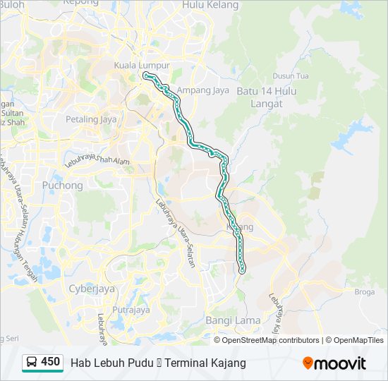 450 Route: Schedules, Stops & Maps - Hab Lebuh Pudu (Updated)