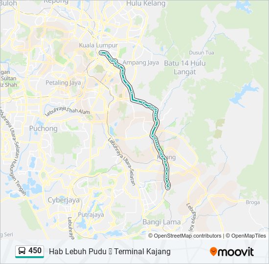 450 Route: Schedules, Stops & Maps - Terminal Kajang (Updated)