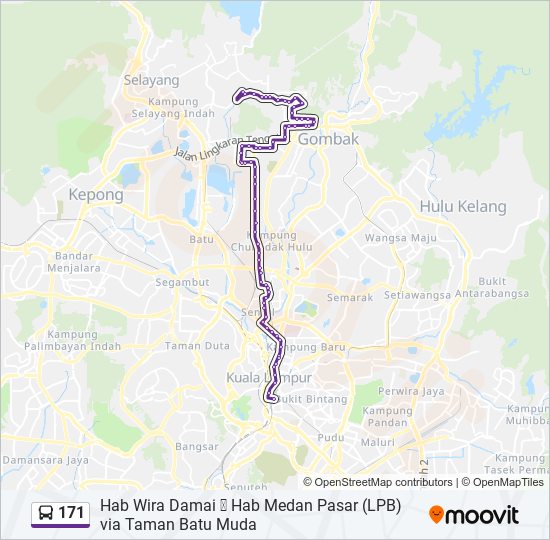 171 Route: Schedules, Stops & Maps - Hab Medan Pasar (Lpb) (Updated)