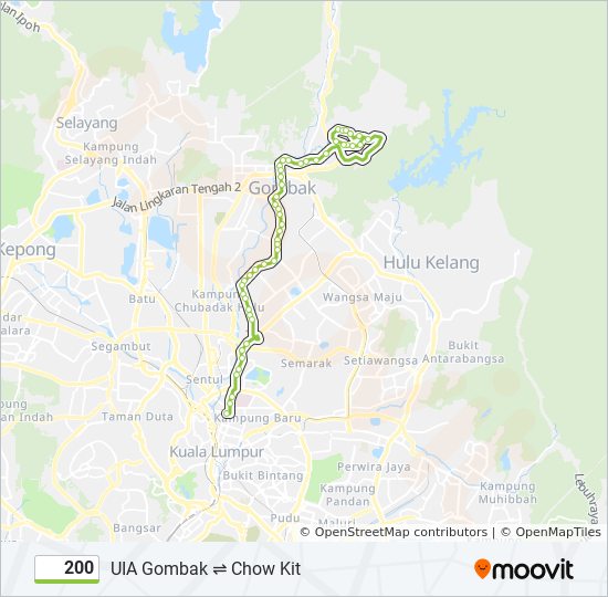 200 Route: Schedules, Stops & Maps - Chow Kit (Updated)