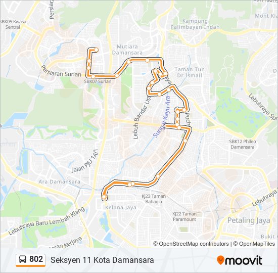 802 Route: Schedules, Stops & Maps - Seksyen 11 Kota Damansara (Updated)