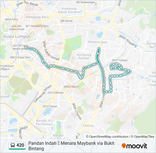 420 Route: Schedules, Stops & Maps - Pandan Indah (Updated)