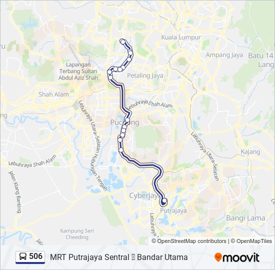 506 Route: Schedules, Stops & Maps - MRT Putrajaya Sentral (Updated)