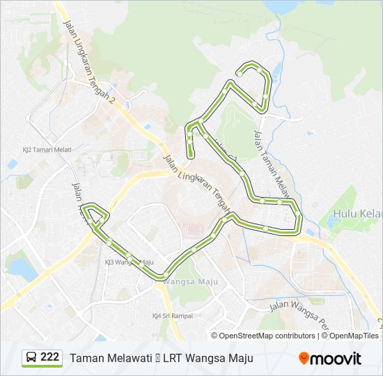 222 Route: Schedules, Stops & Maps - Taman Melawati (Updated)