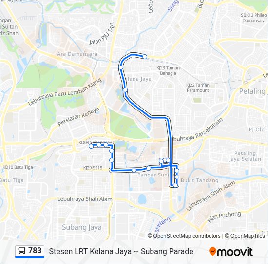 783 Route: Schedules, Stops & Maps - Pjs7 (Updated)