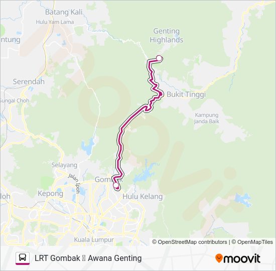 GOMBAK Route: Schedules, Stops & Maps - LRT Gombak (Updated)