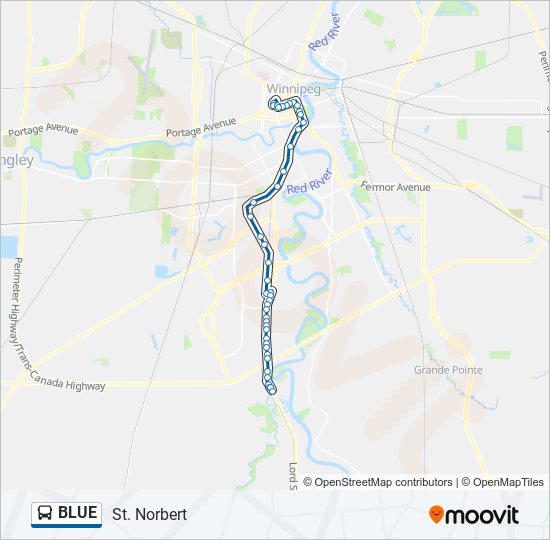 blue Route: Schedules, Stops & Maps - St. Norbert (Updated)