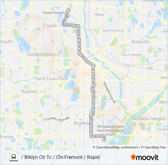 metro d line Route: Schedules, Stops & Maps - / Brklyn Ctr Tc / Chi ...