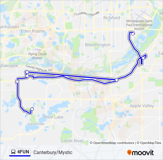 Ruta 4fun: horarios, paradas y mapas - Canterbury/Mystic (Actualizado)