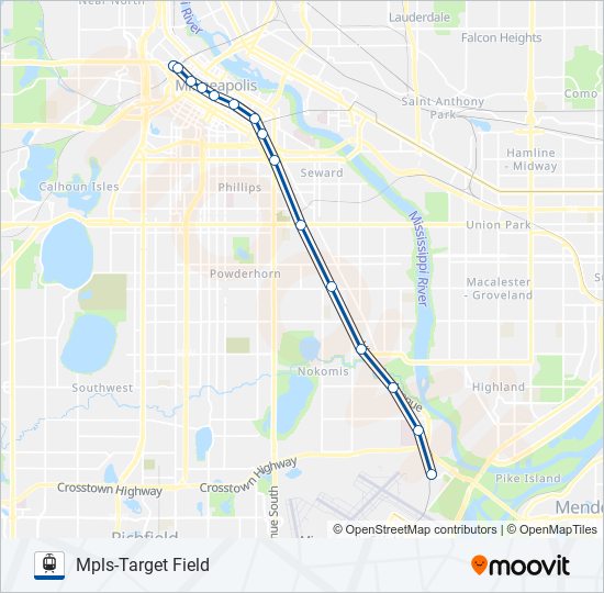 metro blue line Route: Schedules, Stops & Maps - Mpls-Target Field ...
