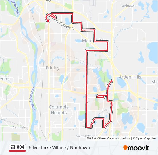 804 Route: Schedules, Stops & Maps - Silver Lake Village / Northown ...