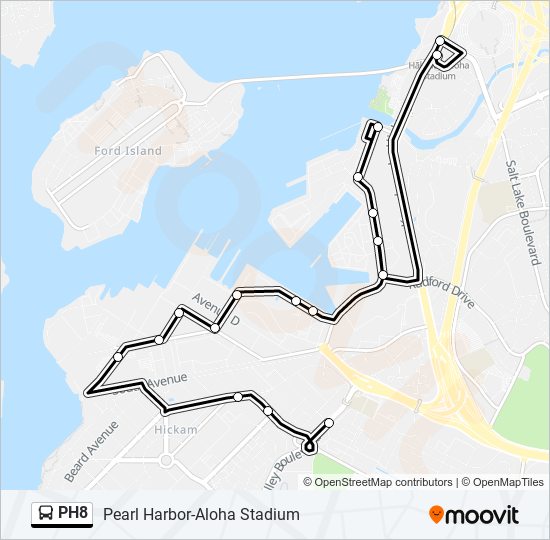 Ruta ph8: horarios, paradas y mapas - Pearl Harbor (Actualizado)