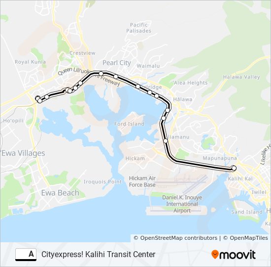 a Route: Schedules, Stops & Maps - Cityexpress! Kalihi Transit Center ...