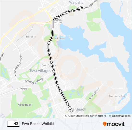 42 Route: Schedules, Stops & Maps - Waipahu Transit Center (Updated)