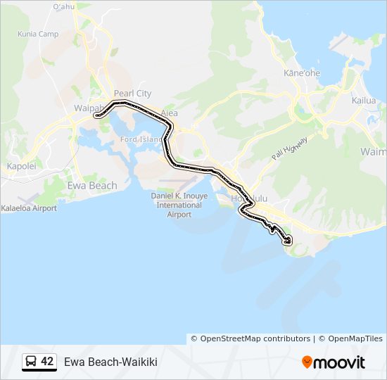 42 Route: Schedules, Stops & Maps - Waipahu Transit Center (Updated)