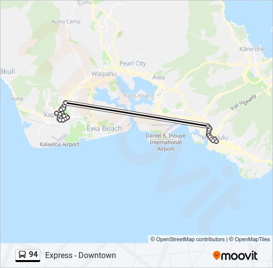 94 Route: Schedules, Stops & Maps - Express - Downtown (Updated)