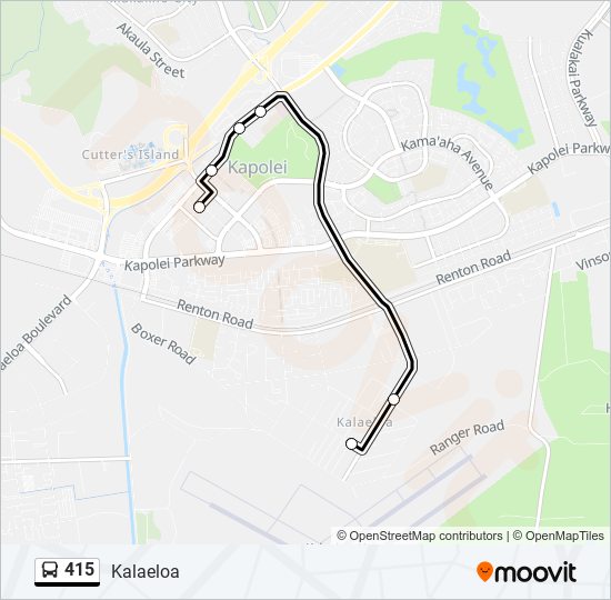 415 Route: Schedules, Stops & Maps - Kalaeloa (Updated)