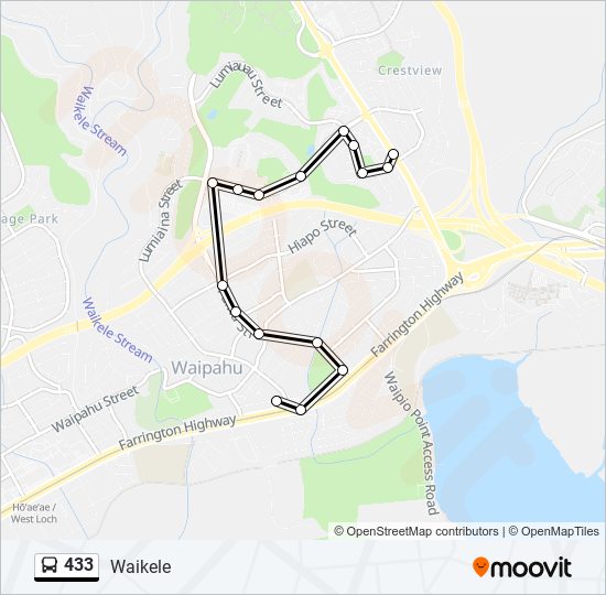 433 Route: Schedules, Stops & Maps - Waikele (Updated)