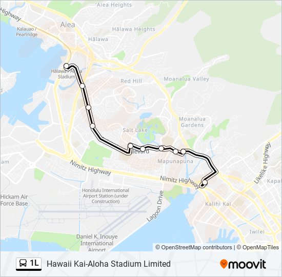 1l Route: Schedules, Stops & Maps - Kalihi Transit Center - Limited ...