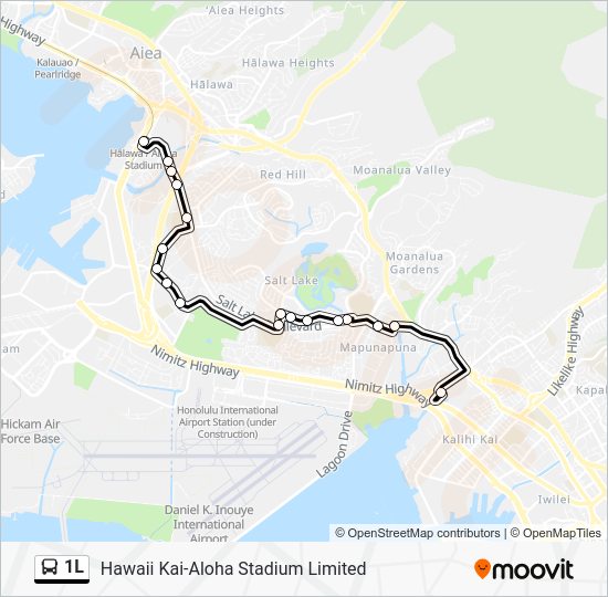 1L Route: Schedules, Stops & Maps - Kalihi Transit Center - Limited ...