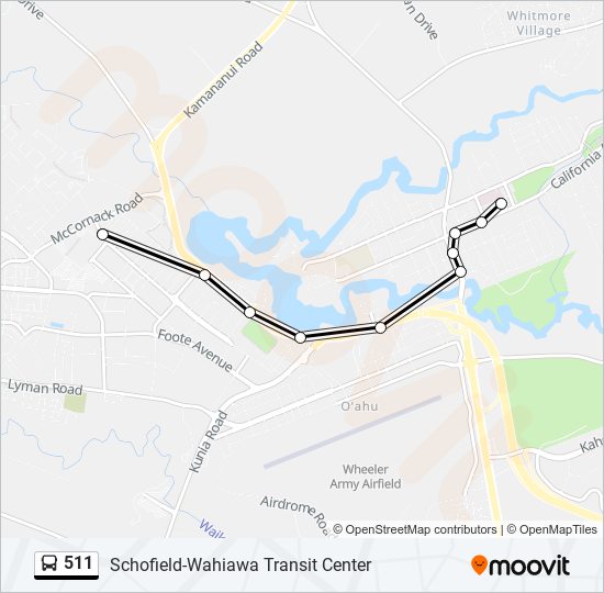 511 Route: Schedules, Stops & Maps - Wahiawa Transit Center (Updated)