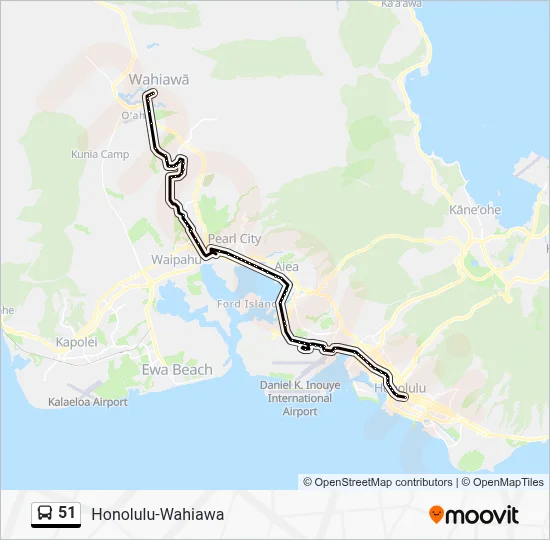 51 Route: Schedules, Stops & Maps - Alapai Transit Center Via Airport ...