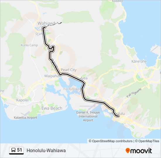 51 Route: Schedules, Stops & Maps - Alapai Transit Center (Updated)