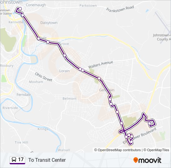 Ruta 17: horarios, paradas y mapas - Transit Center (Actualizado)