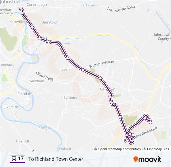 17 Route: Schedules, Stops & Maps - To Richland Town Center (Updated)