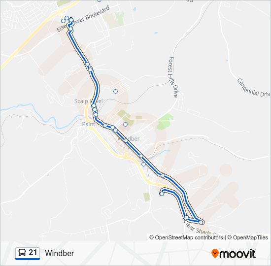 21 Route: Schedules, Stops & Maps - Richland Town Center (Updated)