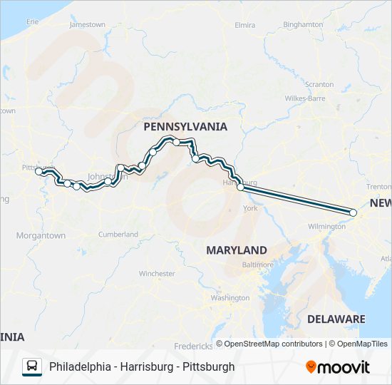 Ruta GREYHOUND US0400S: horarios, paradas y mapas - Pittsburgh ...