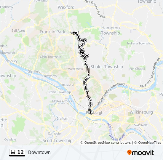 12 Route: Schedules, Stops & Maps - Mcknight - Mccandless (Updated)