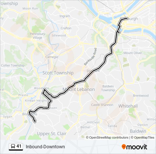 41 Route: Schedules, Stops & Maps - Inbound-Downtown (Updated)