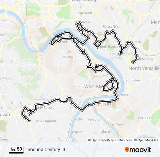 59 Route: Schedules, Stops & Maps - Inbound-Century III (Updated)