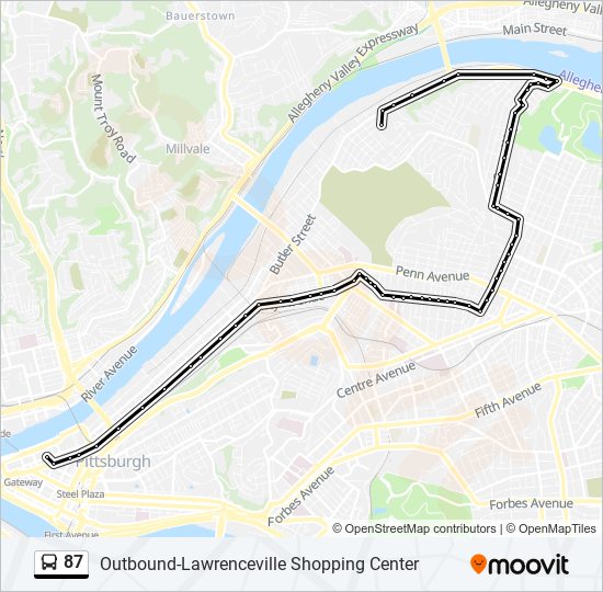 Ruta 87: horarios, paradas y mapas - Outbound-Lawrenceville Shopping ...