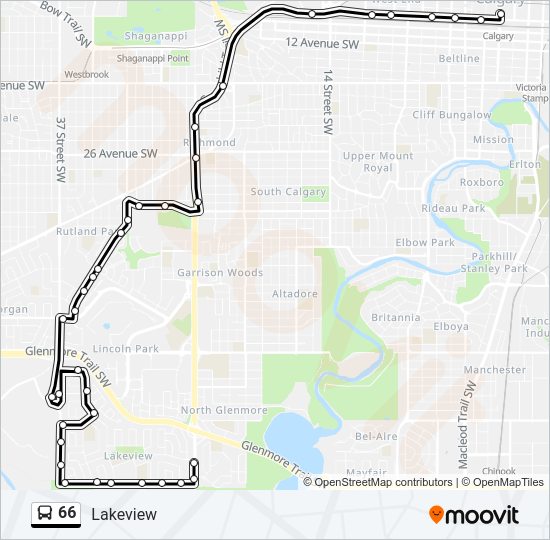 66 Route: Schedules, Stops & Maps - City Centre (Updated)