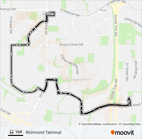 164 Route: Schedules, Stops & Maps - Richmond Terminal (Updated)